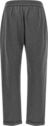Brunello Cucinelli Cotton-Blend Track Joggers - Charcoal