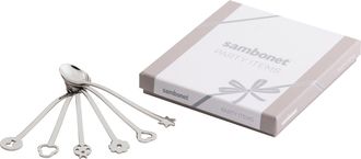 Sambonet New Portafortuna Edelstahl 6 Cucchiaini