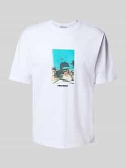 Review Regular Fit T-Shirt aus Baumwoll-Viskose-Mix