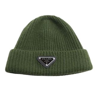 Prada Bonnet en laine Pre-owned - Femme - Pre-owned - Vert - Taille: ONE Size