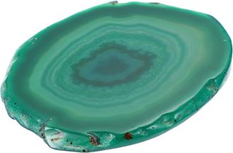 Cabilock Natürlicher Grüner Achat Untersetzer Rund Wasserabsorbierend Und Hitzebeständig Stilvolles Tischdekor Für Wein- Kaffee Teetassen Im Büro Und Zuhause