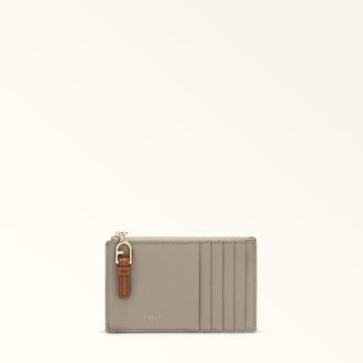 Furla Nuvola Kartenetui Vaniglia Beige Claris Lux-kalbsleder Mit Colour-block-effekt Damen