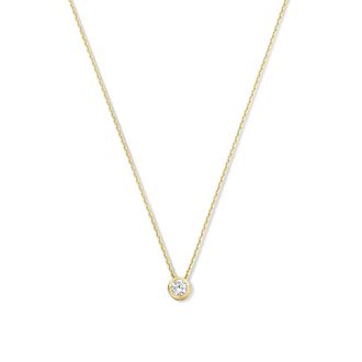 BELORO Halskette - Monte Napoleone Lucilla 9 karat necklace with zirc - Gr. unisize - in Gold - f&uuml;r Damen