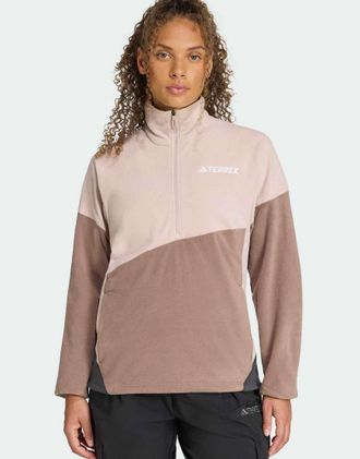 adidas adidas Performance - Terrex Multi Climawarm - Anorak en polaire - Taupe/marron-Neutre