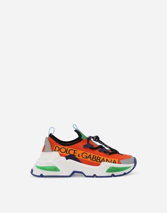 Dolce & Gabbana Sneaker Airmaster Aus Materialmix - Mann Schuhe (24-38) Mehrfarbig 34