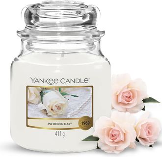 Yankee Candle Company Duftkerze im Glas (mittelgroß) | Wedding Day | Brenndauer bis zu 75 Stunden