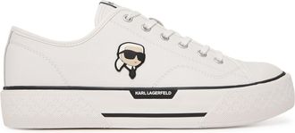 Karl Lagerfeld Sneakers aus Stoff KARL LAGERFELD Kampus Max KL95025 Wei&szlig;