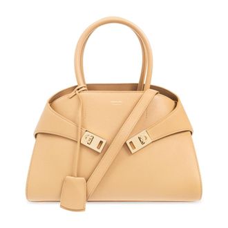 Ferragamo Hug Schultertasche - - Bags - Damen - Beige - ONE SIZE