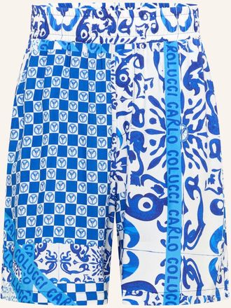 Carlo Colucci Carlo Colucci Shorts - Mosaic Legacy Fedrigotti blau