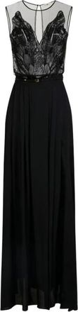 Elisabetta Franchi Femme, Robes, Noir, Taille: 40 FR Robe de Soir&eacute;e Tapis Rouge