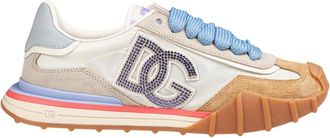 Dolce & Gabbana Femme, Chaussures, Multicolore, Taille: 38 1/2 EU Baskets &agrave; d&eacute;tail logo