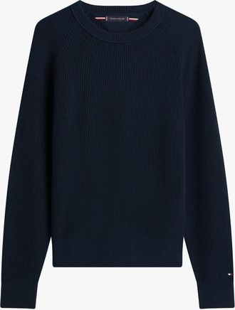 Tommy Hilfiger Pull c&ocirc;tel&eacute; manches longues en laine m&eacute;lang&eacute;e