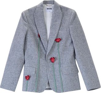 Moschino Femme, Vestes, Gris, Taille: 40 FR Giacca Papaveri