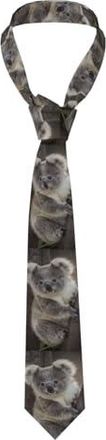 Generic Cravate Pour Hommes Koala Ours Animaux Faune Classique Men Tie R&eacute;glable Cravate Pour Homme Pour L&Eacute;cole Affaires Mariage