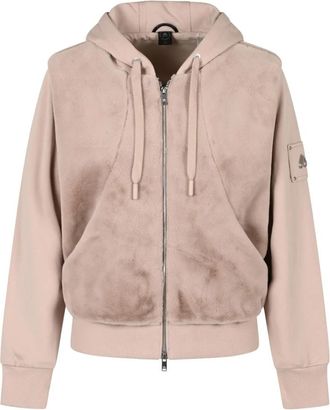 Moose Knuckles Roslyn Bunny Hoodie - - Sweatshirts & Hoodies - Damen - Rosa - L