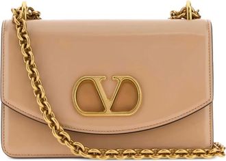 Valentino Garavani petit sac porté épaule Vain - Marron