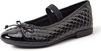 Geox Fille Jr Plie B Ballerines, Black, 31 EU