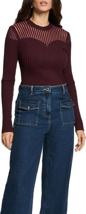 Morgan Damen 252-mamdo Pullover, Pflaume M, Small