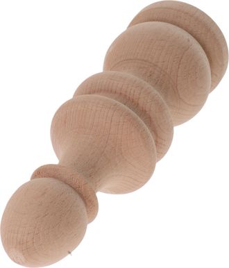 BESPORTBLE Veemoon Dekorative Holzpfostenaufsätze: Unbehandelte Holzaufsätze für Bastelarbeiten - Vintage-Bettpfostenaufsätze - Kugelförmige Holzpfostenaufsätze 