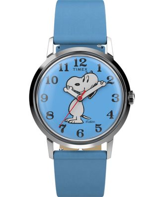 Timex Marlin Handaufzug X Peanuts Neuauflage Herren Blau Uhr TW2W79400