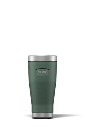 Thermos Icon Rock Cap Green Reisebecher (470 ml), wiederverwendbare, isolierte Edelstahl-Kaffeetasse f&uuml;r hei&szlig;e oder kalte Getr&auml;nke, vakuumversiegelte Wasserfl