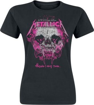 Metallica Wherever I May Roam Femme T-Shirt Manches Courtes Noir XXL