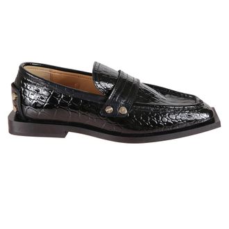 Ganni Femme, Chaussures, Noir, Taille: 40 EU Studded Mocassins