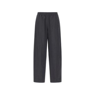 Herno Femme, Pantalons, Gris, Taille: 40 FR Pantalon &Eacute;lastiqu&eacute; et Court &agrave; Taille Haute