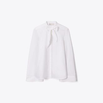 Tory Burch Damen Tunika aus Baumwolle mit Schleife