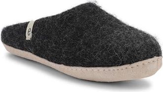 Egos Chaussons | Pantoufles pour homme et femme avec 100 % laine naturelle | Chaussons confortables pour l&eacute;t&eacute; et lhiver | Chaussons en feutre, Noir, 41 EU