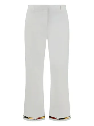 True Royal pantalon &agrave; broderies - Blanc