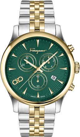 Ferragamo Duo Chrono - - Accessories - Herren - Gr&uuml;n - ONE SIZE
