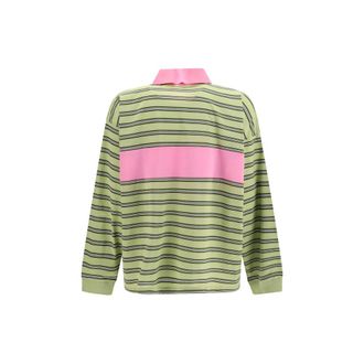 Versace Womens Multicolor Cotton Polo Shirt