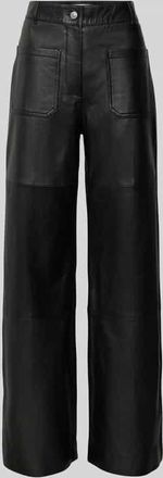 Victoria Beckham Stoffhose in Leder-Optik