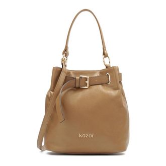 Kazar Braune Handtasche mit dekorativem Riemen - - Bags - Damen - Braun - ONE SIZE