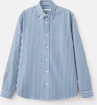 Mango Chemise regular-fit 100 % coton rayures bleu &eacute;lectrique - Homme - XXL - MANGO MAN