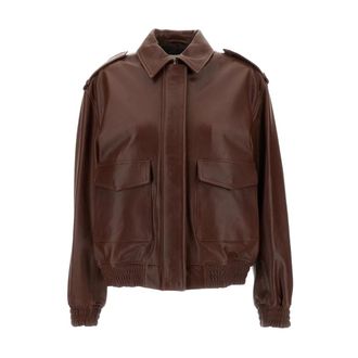 Arma Blouson aviateur en cuir Astra - Femme - Vestes - Brun - Taille: 36 FR