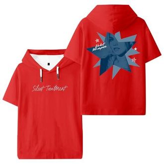 Generic Freya Skye Silent Treatment Merch T-shirt &agrave; capuche &agrave; manches courtes pour homme et femme, Rouge, 4XL