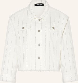 Joseph Ribkoff Jeansjacke Mit Schmucksteinen weiss