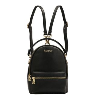Kazar Schwarzer Leder-2-in-1-Rucksack - - Bags - Damen - Schwarzk - ONE SIZE