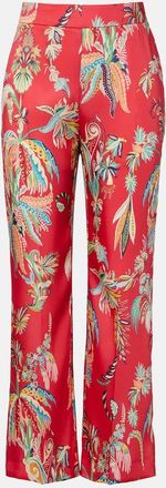 Etro Pantalon droit &agrave; imprim&eacute;