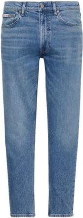 Calvin Klein Jean droit taper en coton en coton m&eacute;lang&eacute;