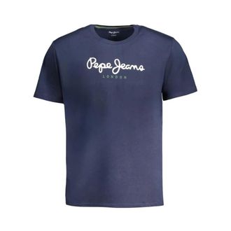 Pepe Jeans London T-Shirt mit Rundhalsausschnitt und kurzen &Auml;rmeln - - Tops - Herren - Blau - L
