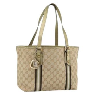 Gucci Sac cabas Pre-owned en toile - Femme - Pre-owned - Beige - Taille: ONE Size