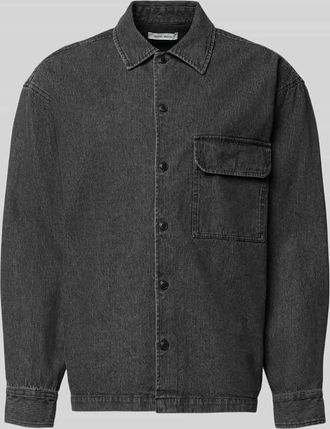 Wood Wood Relaxed Fit Hemdjacke mit Brusttasche Modell David