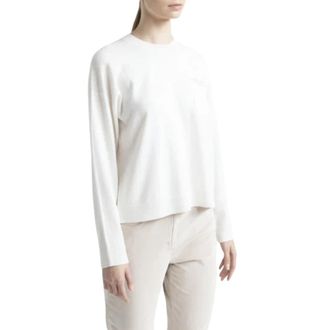 PESERICO Rundhals-Strickware - - Knitwear - Damen - Wei&szlig; - M