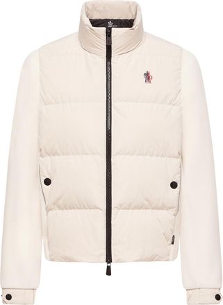 Moncler Moncler Cardigan Matelass&eacute; Zipp&eacute; En Polartec, Femme, Beige, Taille: Xl