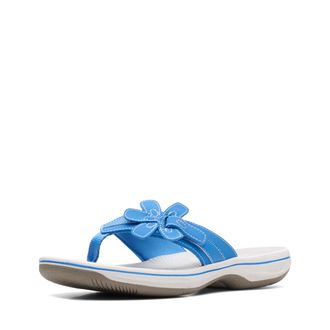 Clarks Damen Brinkley Flora Flip-Flop, Blau, 37.5 EU