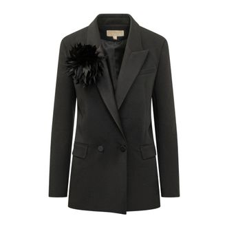 Michael Kors Zweireihiger Smoking-Blazer - - Jackets - Damen - Schwarzk - S