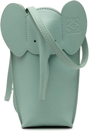 Loewe Hobo Bags - Leather Elephant Pocket Crossbody - Gr. unisize - in Gr&uuml;n - f&uuml;r Damen